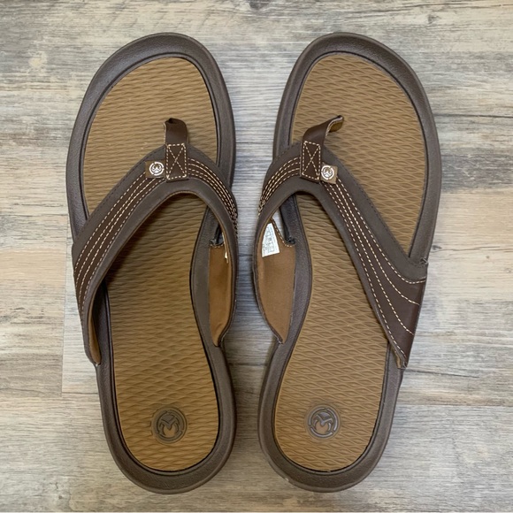 OluKai | Shoes | Crocs Olukai Hawaii Brown Beige Slipper Flip Flops ...